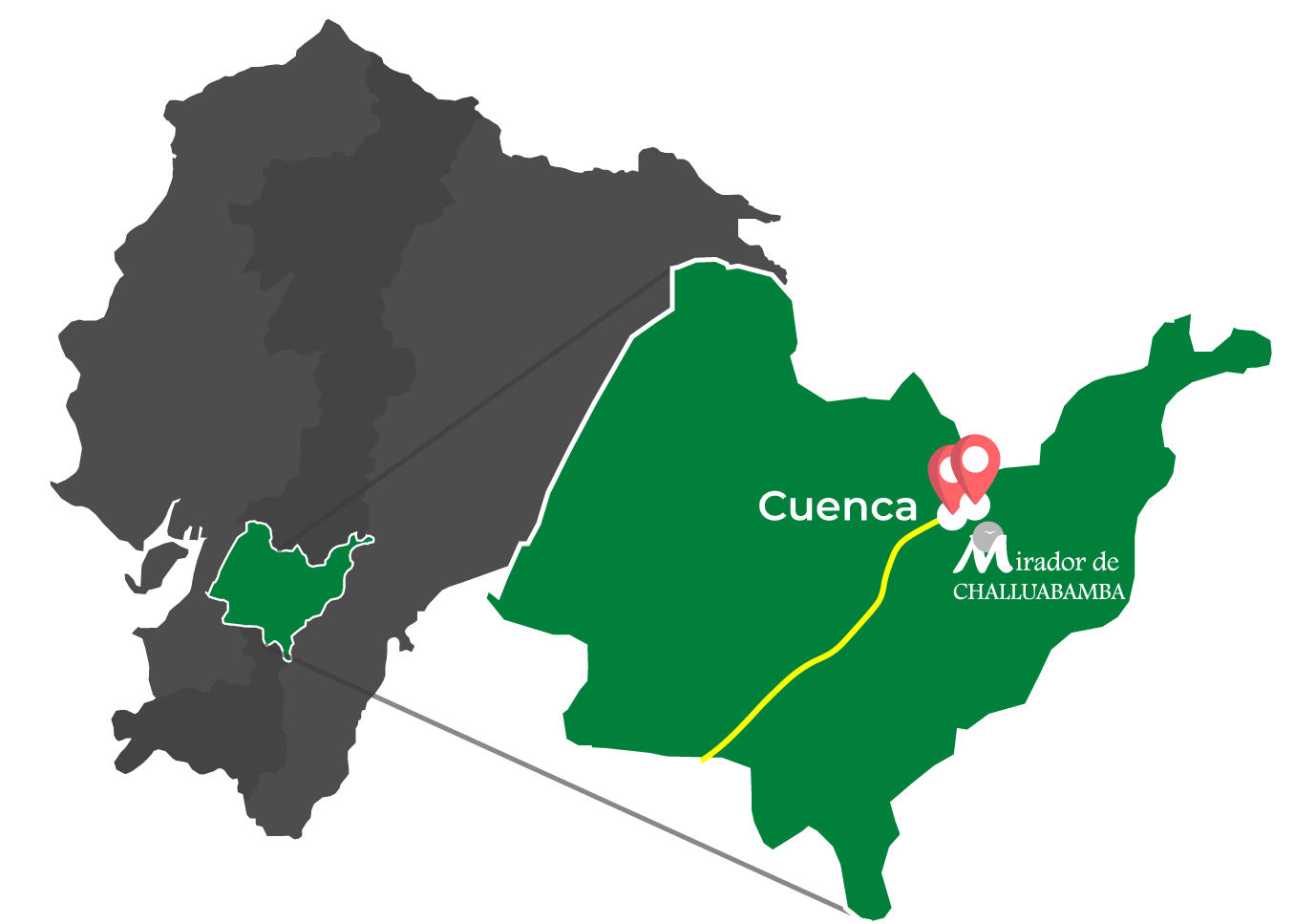 Ubicación | Mirador de Challuabamba